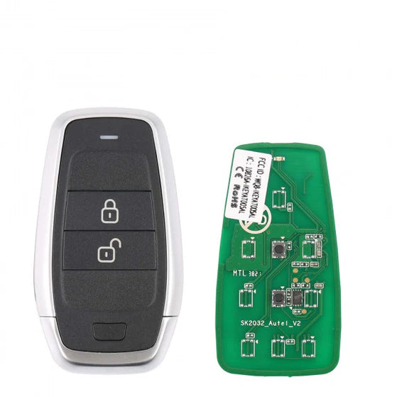 Autel IKey IKEYAT2 Universal Car Key 2 Buttons Work with KM100 ...