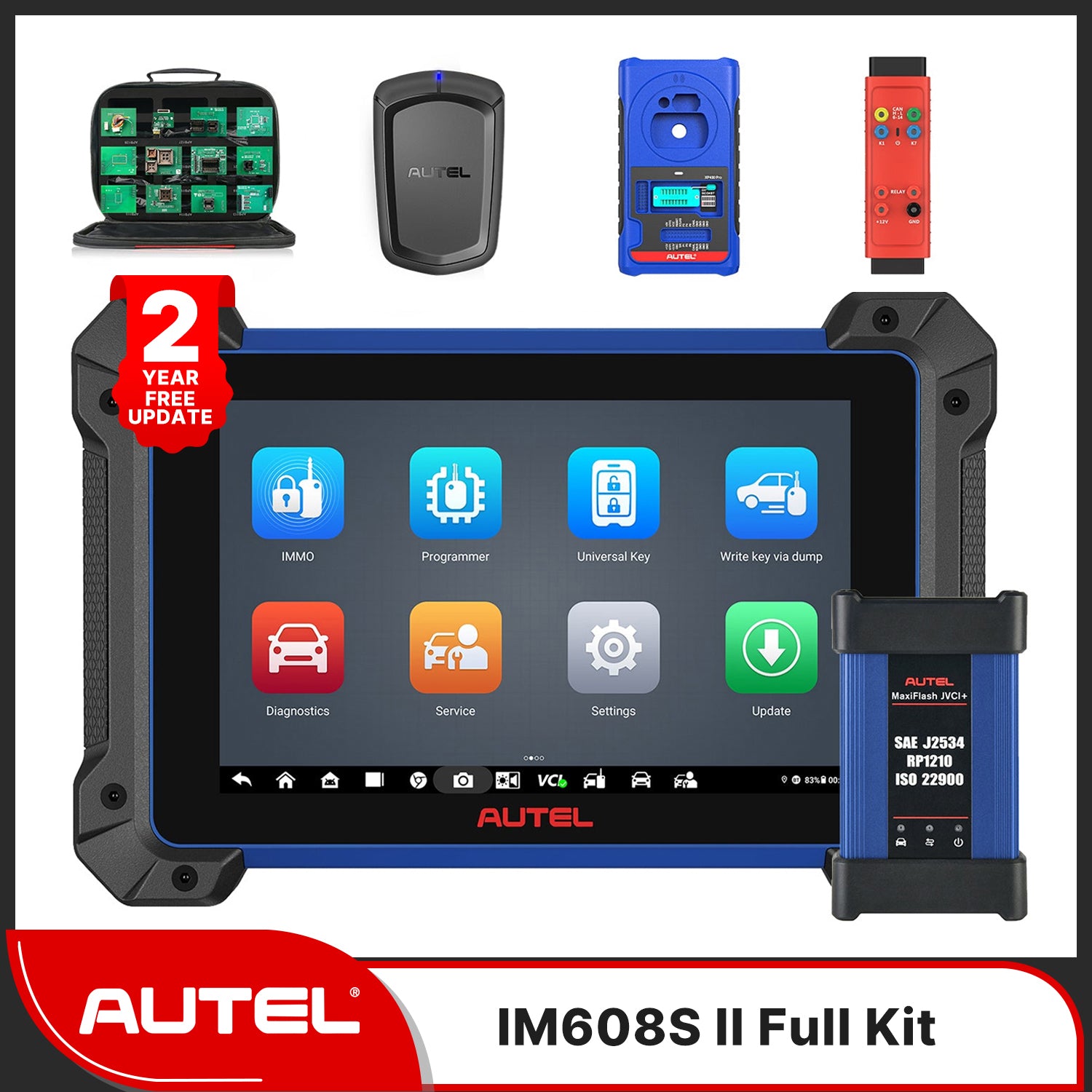Autel MaxiIM IM608S II Keyand Chip Programming Kit&Diagnostic Scanner ...